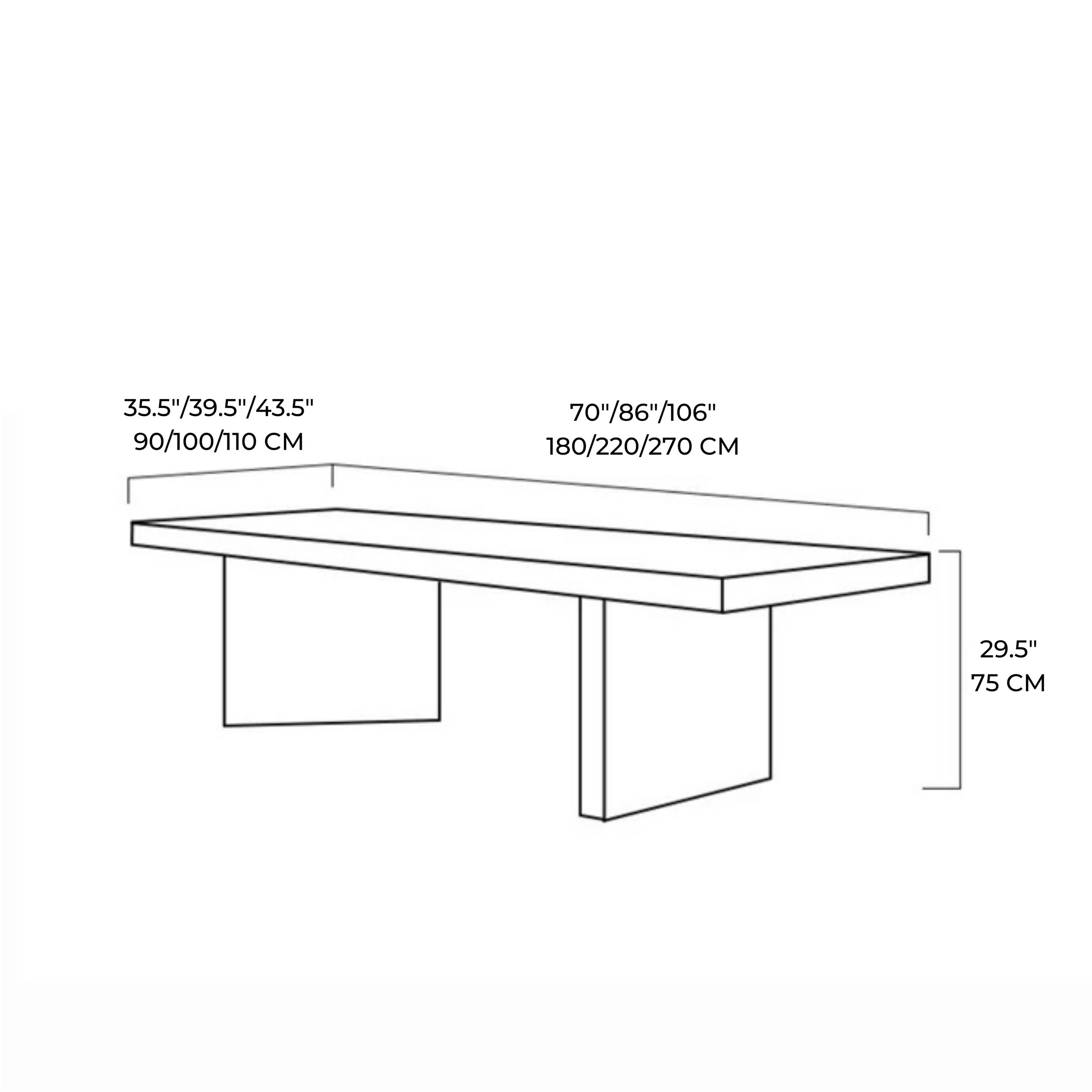 Nero Dining Table